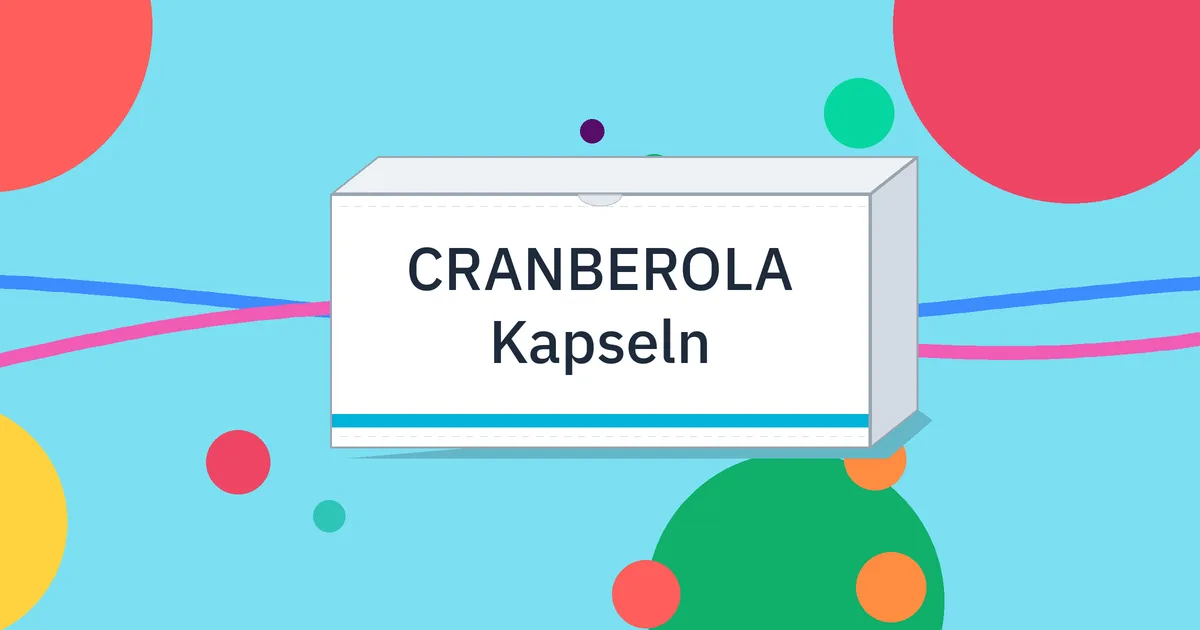 Symbolbild: Packung mit der Aufschrift CRANBEROLA Kapseln (PZN 00840622) – Verfügbarkeit und Bezug in Apotheken in Frankfurt am Main