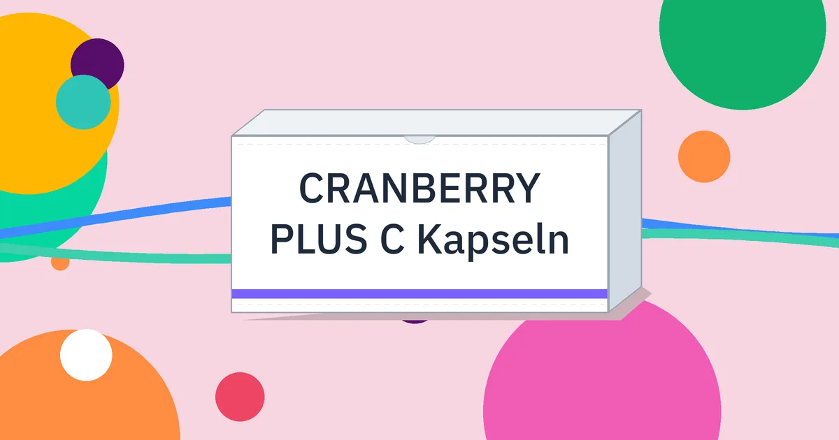 Symbolbild: Packung mit der Aufschrift CRANBERRY PLUS C Kapseln (PZN 18737474) – Verfügbarkeit und Bezug in Apotheken in Frankfurt am Main