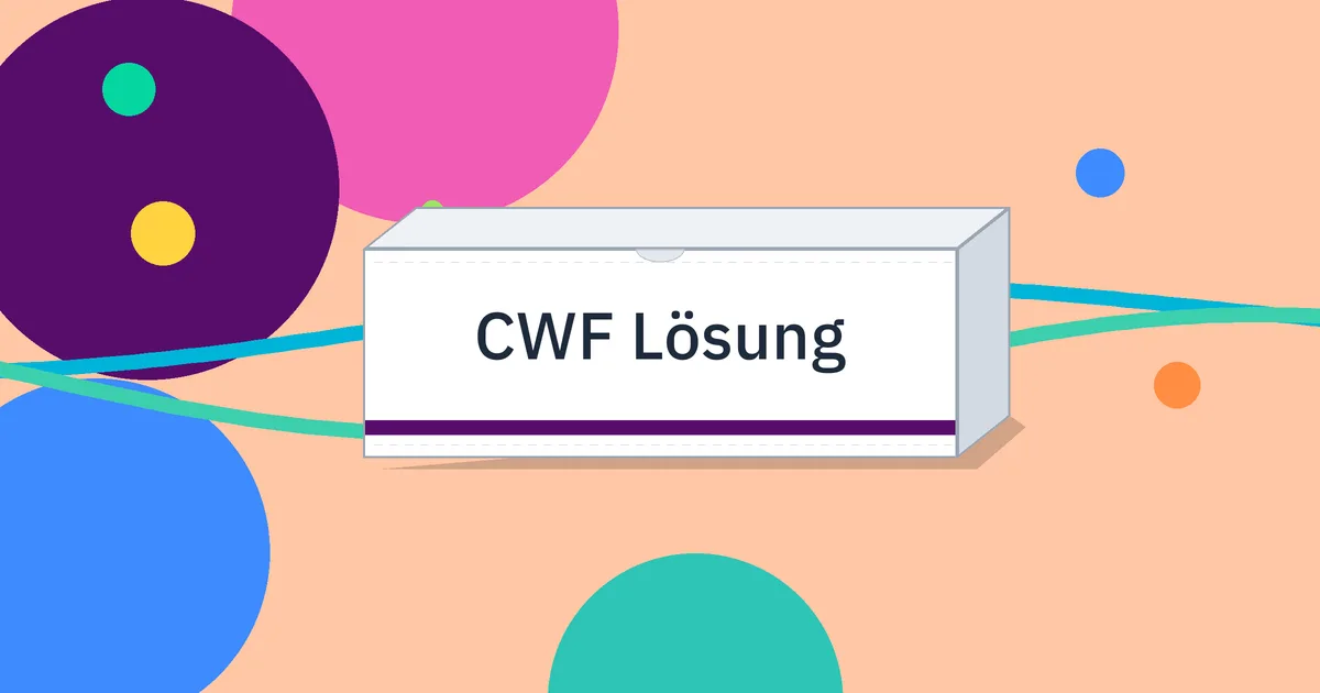 Symbolbild: Packung mit der Aufschrift CWF Lösung (PZN 04968879) – Verfügbarkeit und Bezug in Apotheken in Frankfurt am Main