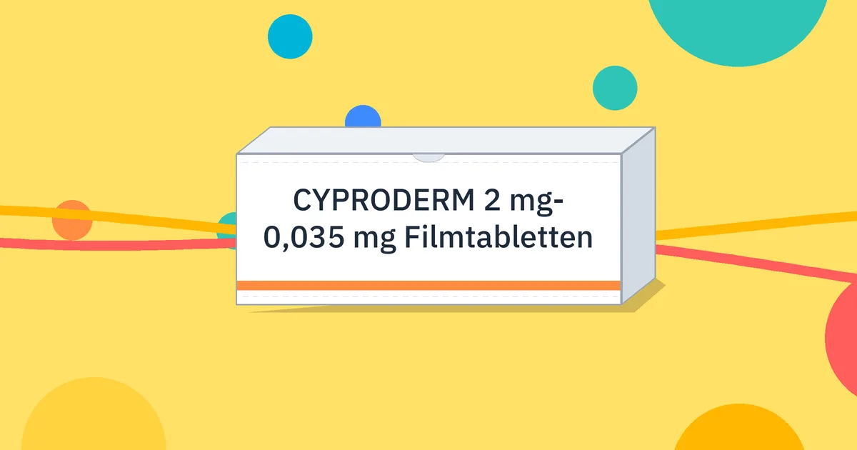 Symbolbild: Packung mit der Aufschrift CYPRODERM 2 mg-0,035 mg Filmtabletten (PZN 04948204) – Verfügbarkeit und Bezug in Apotheken in Frankfurt am Main