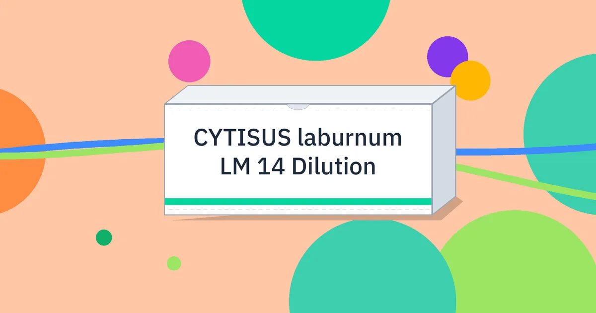 Symbolbild: Packung mit der Aufschrift CYTISUS laburnum LM 14 Dilution (PZN 13460536) – Verfügbarkeit und Bezug in Apotheken in Frankfurt am Main