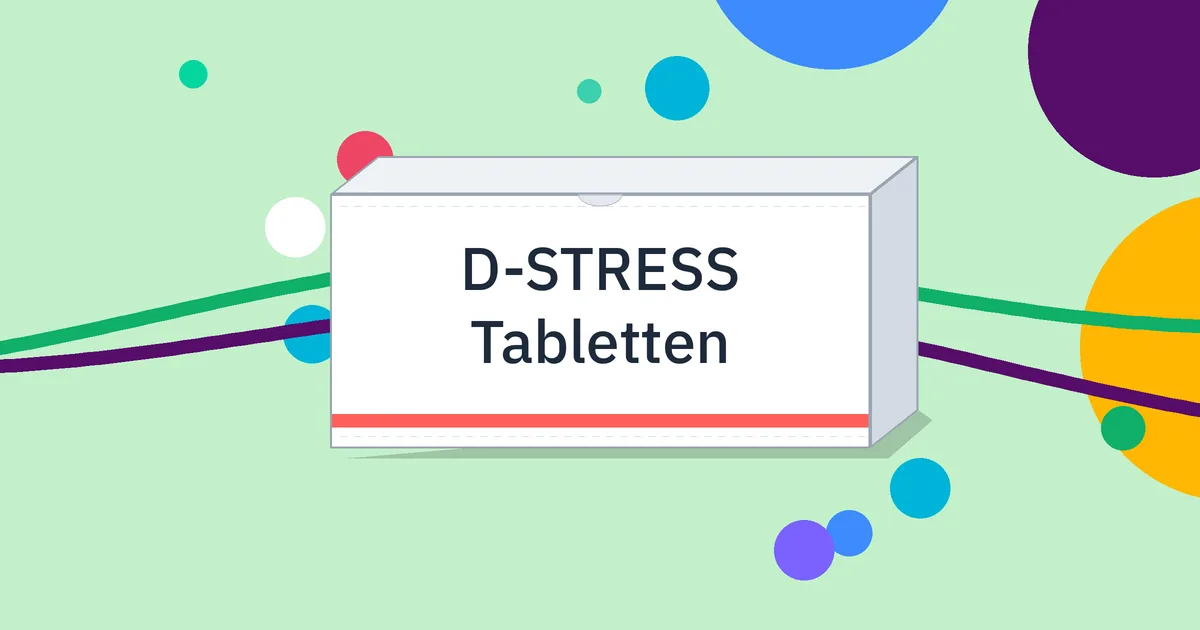 Symbolbild: Packung mit der Aufschrift D-STRESS Tabletten (PZN 02239308) – Verfügbarkeit und Bezug in Apotheken in Frankfurt am Main