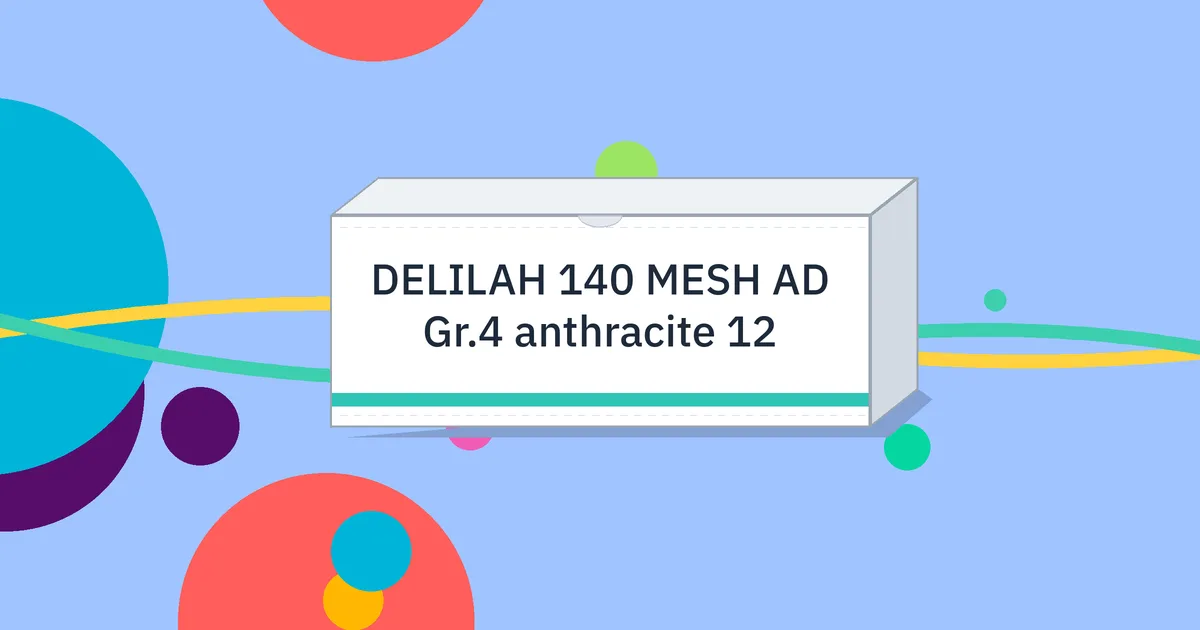 Symbolbild: Packung mit der Aufschrift DELILAH 140 MESH AD Gr.4 anthracite 12 (PZN 13849381) – Verfügbarkeit und Bezug in Apotheken in Frankfurt am Main