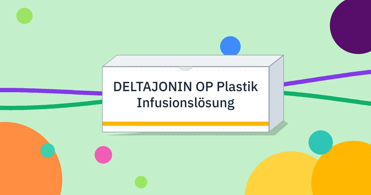 Symbolbild: Packung mit der Aufschrift DELTAJONIN OP Plastik Infusionslösung (PZN 19820639) – Verfügbarkeit und Bezug in Apotheken in Frankfurt am Main