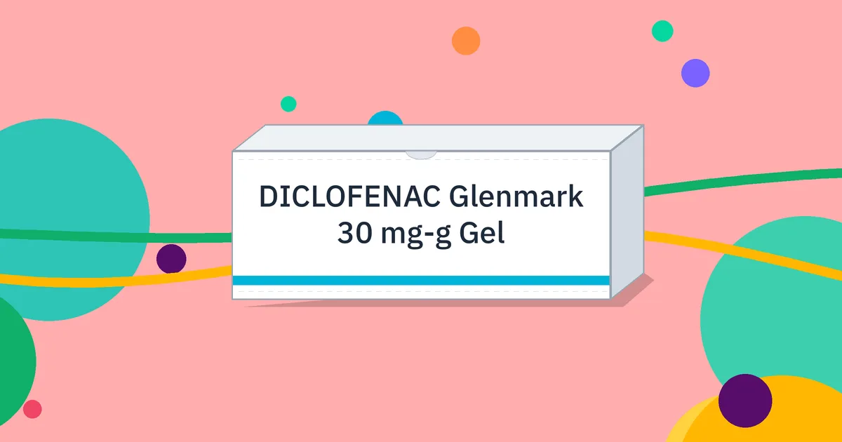 Symbolbild: Packung mit der Aufschrift DICLOFENAC Glenmark 30 mg-g Gel (PZN 19432305) – Verfügbarkeit und Bezug in Apotheken in Frankfurt am Main