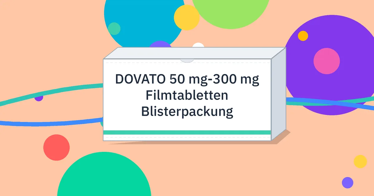 Symbolbild: Packung mit der Aufschrift DOVATO 50 mg-300 mg Filmtabletten Blisterpackung (PZN 19395308) – Verfügbarkeit und Bezug in Apotheken in Frankfurt am Main