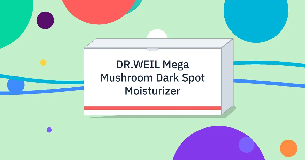 Symbolbild: Packung mit der Aufschrift DR.WEIL Mega Mushroom Dark Spot Moisturizer (PZN 19643798) – Verfügbarkeit und Bezug in Apotheken in Frankfurt am Main