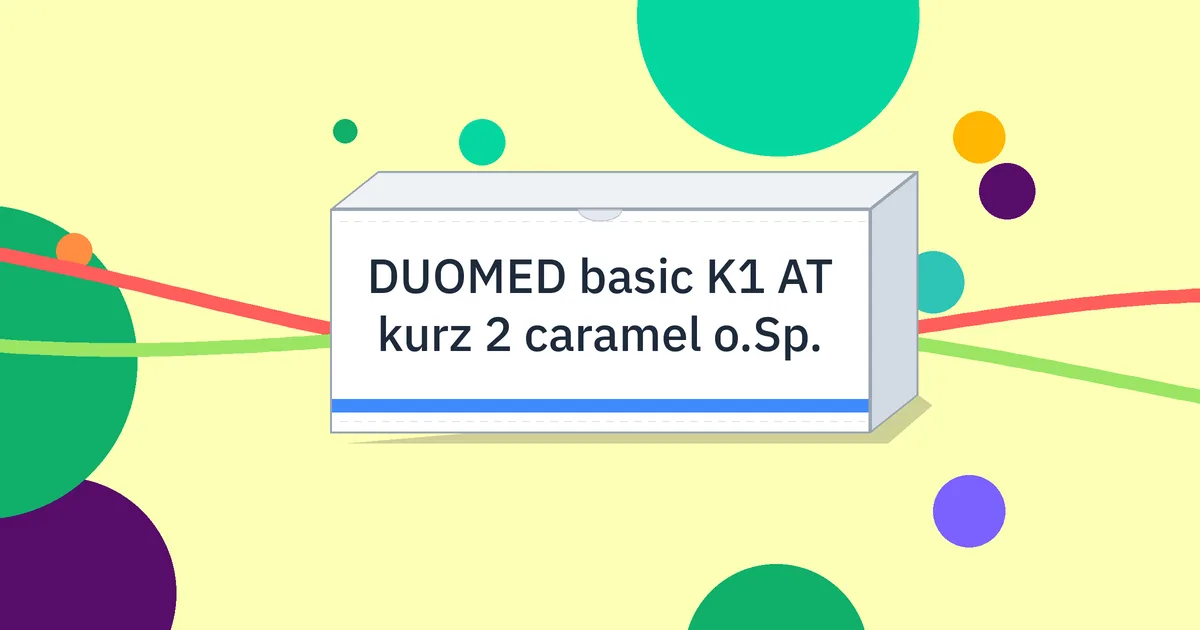 Symbolbild: Packung mit der Aufschrift DUOMED basic K1 AT kurz 2 caramel o.Sp. (PZN 20902845) – Verfügbarkeit und Bezug in Apotheken in Frankfurt am Main