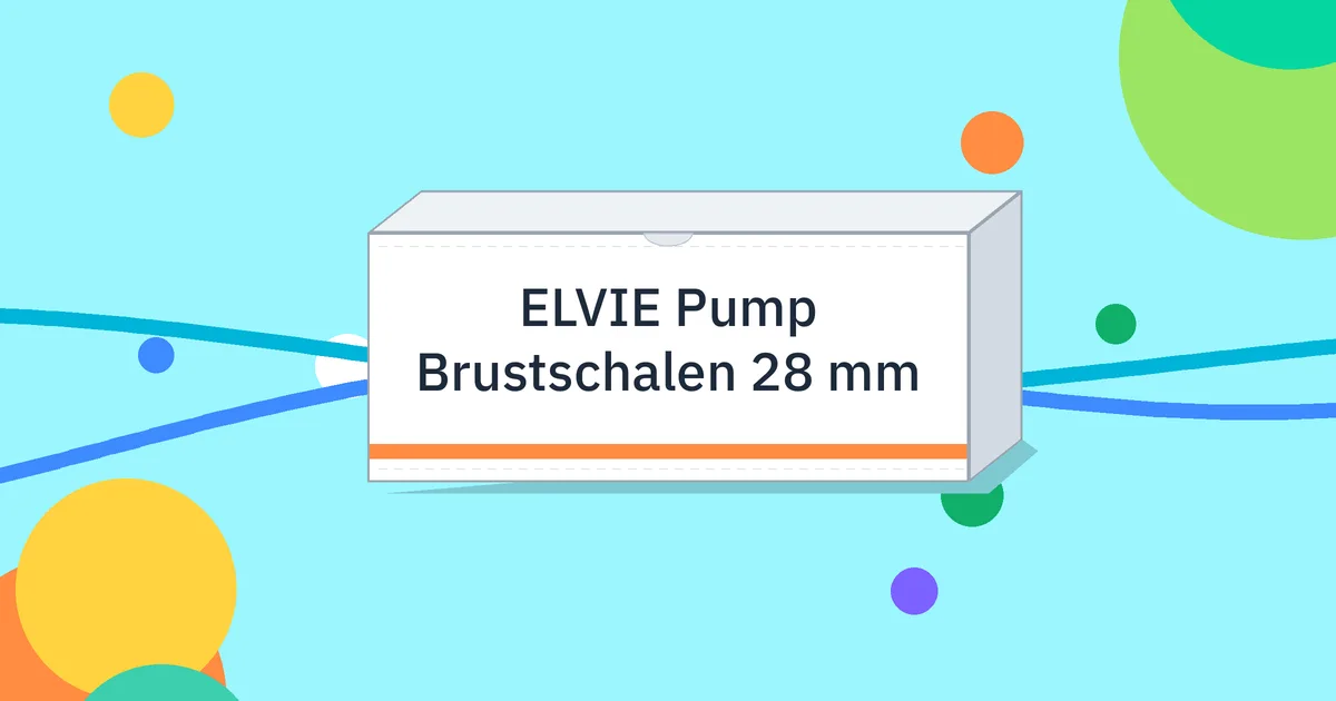 Symbolbild: Packung mit der Aufschrift ELVIE Pump Brustschalen 28 mm (PZN 18098241) – Verfügbarkeit und Bezug in Apotheken in Frankfurt am Main