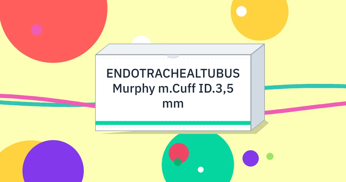 Symbolbild: Packung mit der Aufschrift ENDOTRACHEALTUBUS Murphy m.Cuff ID.3,5 mm (PZN 07220058) – Verfügbarkeit und Bezug in Apotheken in Frankfurt am Main