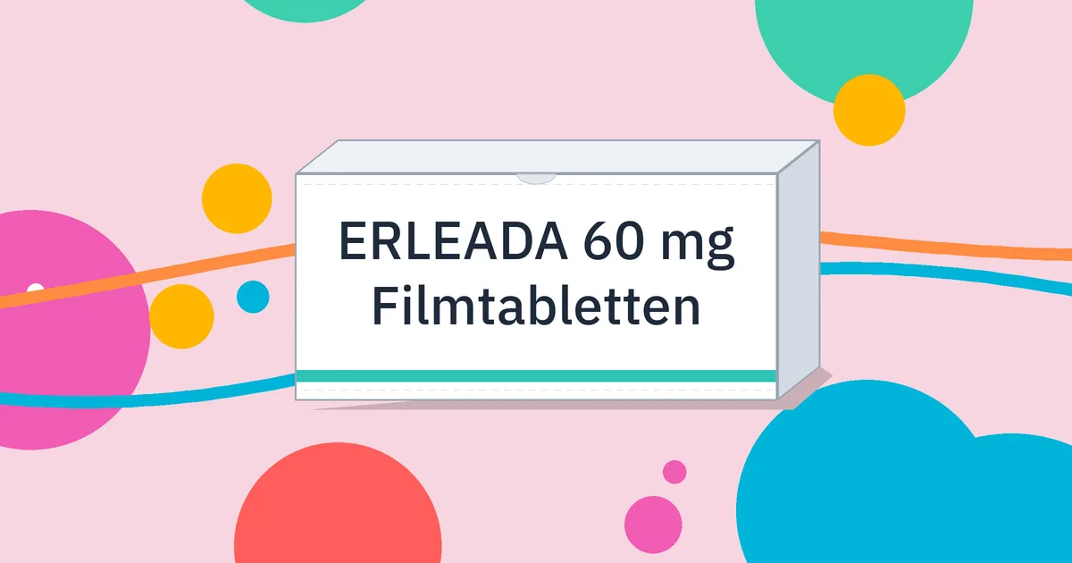 Symbolbild: Packung mit der Aufschrift ERLEADA 60 mg Filmtabletten (PZN 14261678) – Verfügbarkeit und Bezug in Apotheken in Frankfurt am Main