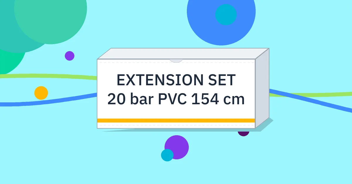 Symbolbild: Packung mit der Aufschrift EXTENSION SET 20 bar PVC 154 cm (PZN 11257937) – Verfügbarkeit und Bezug in Apotheken in Frankfurt am Main