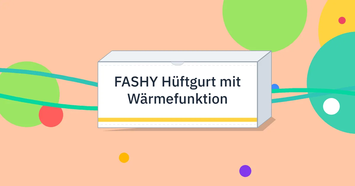 Symbolbild: Packung mit der Aufschrift FASHY Hüftgurt mit Wärmefunktion (PZN 18648380) – Verfügbarkeit und Bezug in Apotheken in Frankfurt am Main
