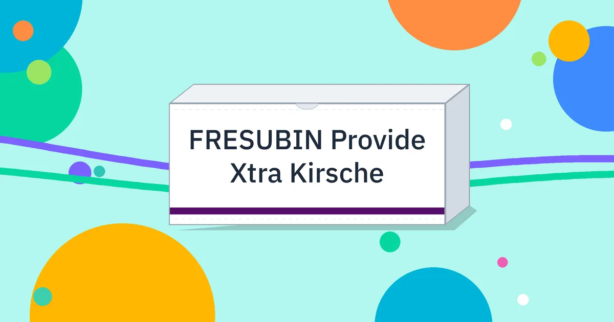 Symbolbild: Packung mit der Aufschrift FRESUBIN Provide Xtra Kirsche (PZN 11592096) – Verfügbarkeit und Bezug in Apotheken in Frankfurt am Main