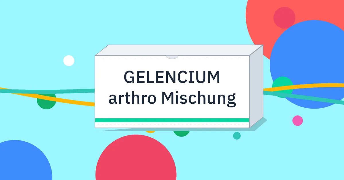 Symbolbild: Packung mit der Aufschrift GELENCIUM arthro Mischung (PZN 16031818) – Verfügbarkeit und Bezug in Apotheken in Frankfurt am Main