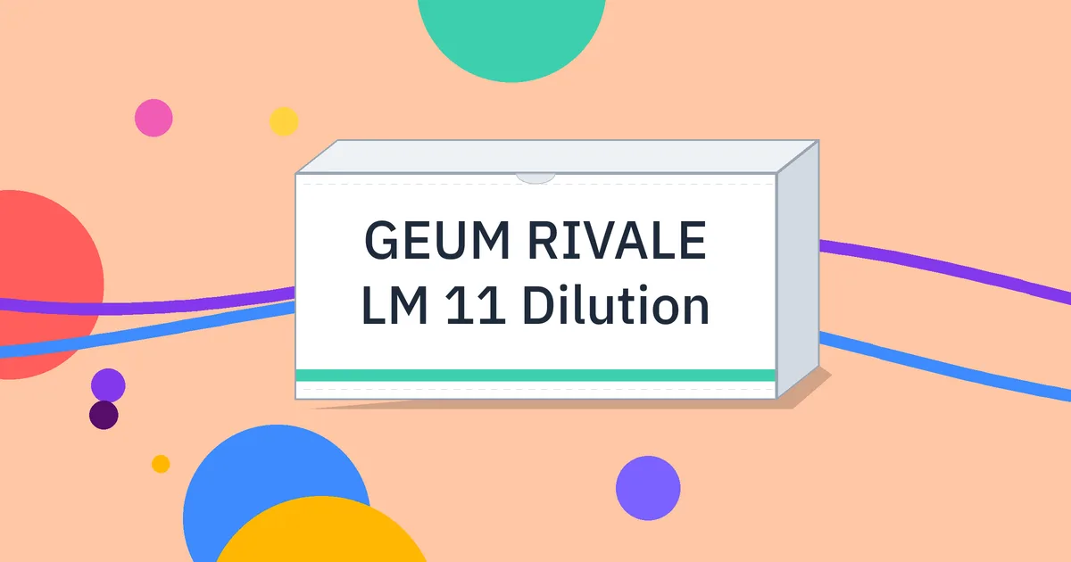Symbolbild: Packung mit der Aufschrift GEUM RIVALE LM 11 Dilution (PZN 13542808) – Verfügbarkeit und Bezug in Apotheken in Frankfurt am Main
