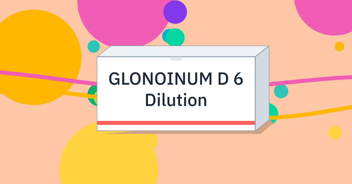 Symbolbild: Packung mit der Aufschrift GLONOINUM D 6 Dilution (PZN 02114937) – Verfügbarkeit und Bezug in Apotheken in Frankfurt am Main
