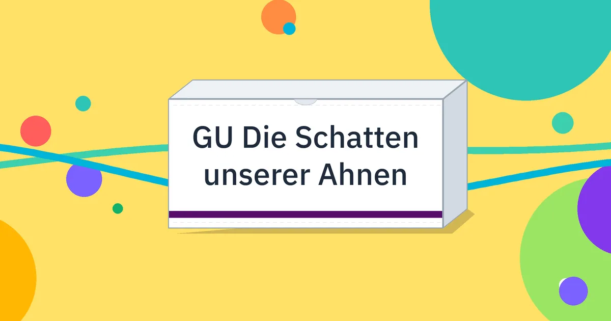 Symbolbild: Packung mit der Aufschrift GU Die Schatten unserer Ahnen (PZN 16653939) – Verfügbarkeit und Bezug in Apotheken in Frankfurt am Main