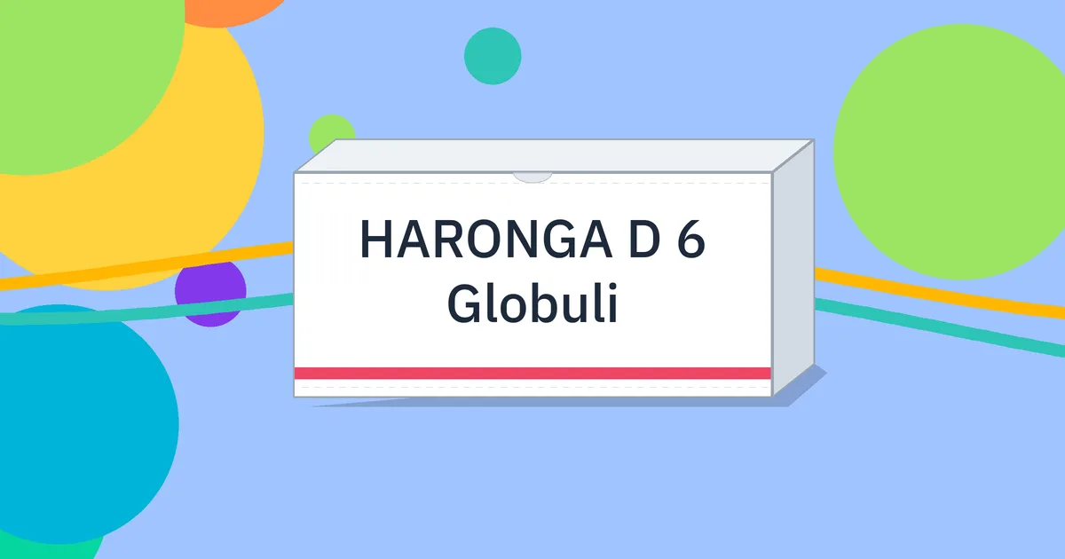 Symbolbild: Packung mit der Aufschrift HARONGA D 6 Globuli (PZN 16691472) – Verfügbarkeit und Bezug in Apotheken in Frankfurt am Main