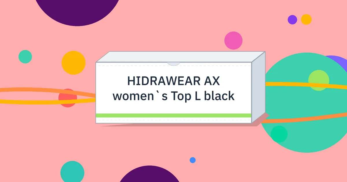 Symbolbild: Packung mit der Aufschrift HIDRAWEAR AX women`s Top L black (PZN 17419105) – Verfügbarkeit und Bezug in Apotheken in Frankfurt am Main