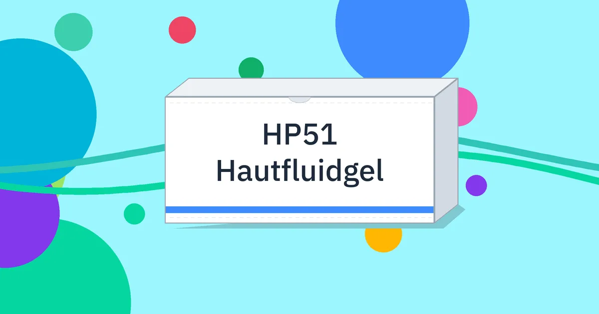 Symbolbild: Packung mit der Aufschrift HP51 Hautfluidgel (PZN 03648380) – Verfügbarkeit und Bezug in Apotheken in Frankfurt am Main