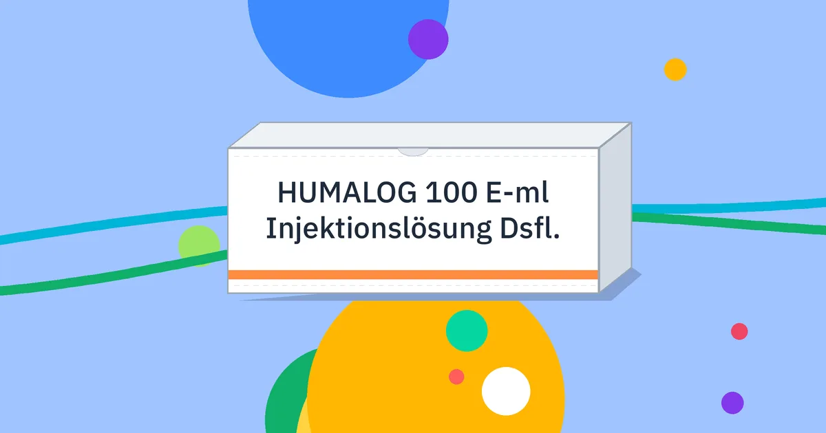 Symbolbild: Packung mit der Aufschrift HUMALOG 100 E-ml Injektionslösung Dsfl. (PZN 20143919) – Verfügbarkeit und Bezug in Apotheken in Frankfurt am Main