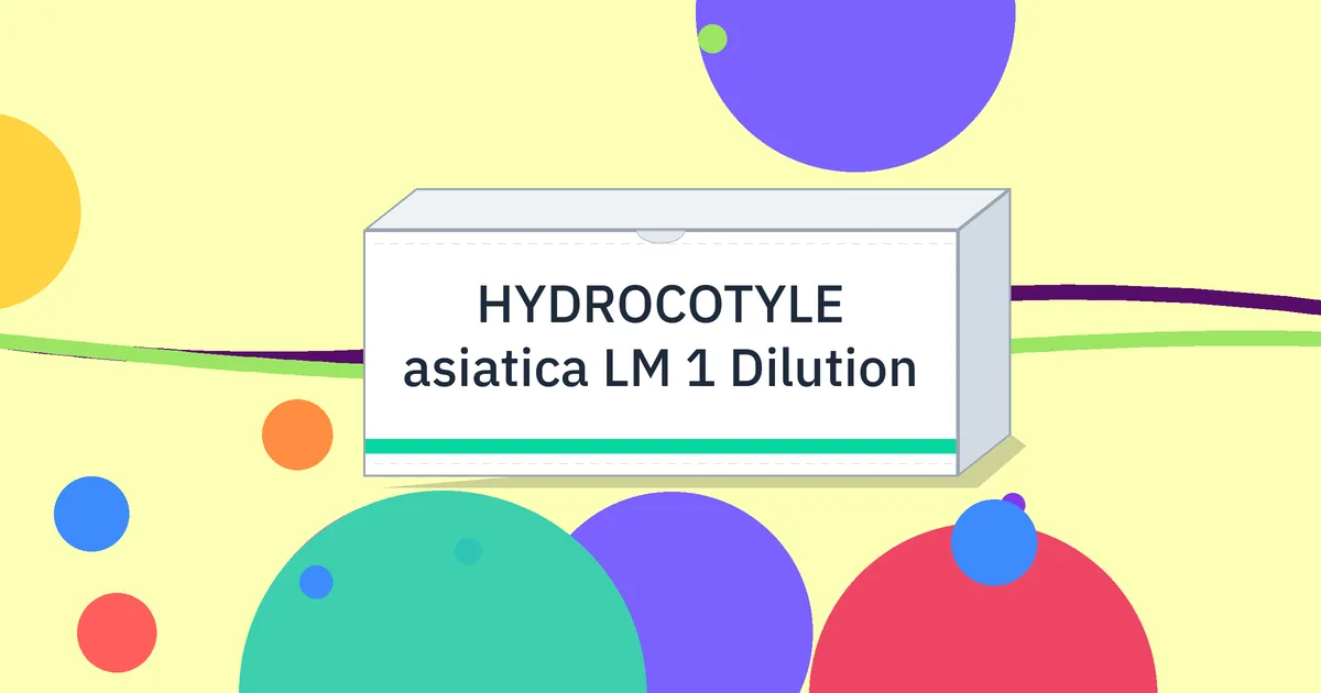 Symbolbild: Packung mit der Aufschrift HYDROCOTYLE asiatica LM 1 Dilution (PZN 13556638) – Verfügbarkeit und Bezug in Apotheken in Frankfurt am Main