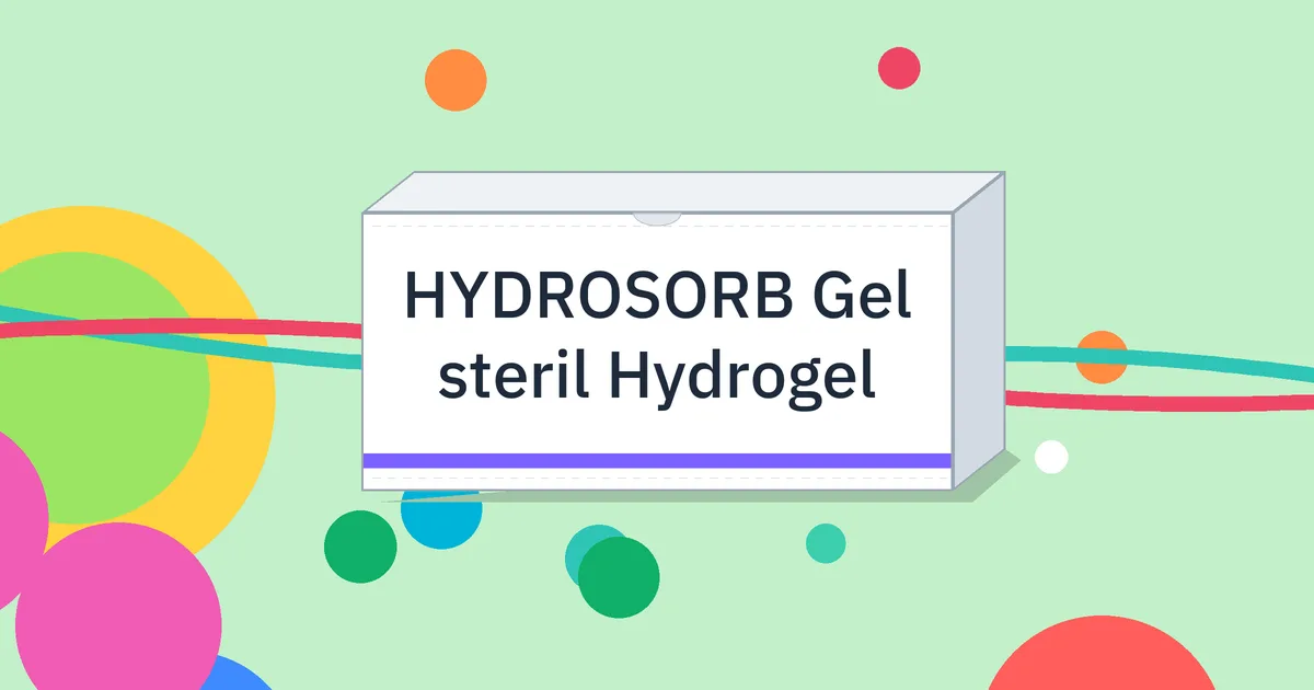 Symbolbild: Packung mit der Aufschrift HYDROSORB Gel steril Hydrogel (PZN 19637591) – Verfügbarkeit und Bezug in Apotheken in Frankfurt am Main