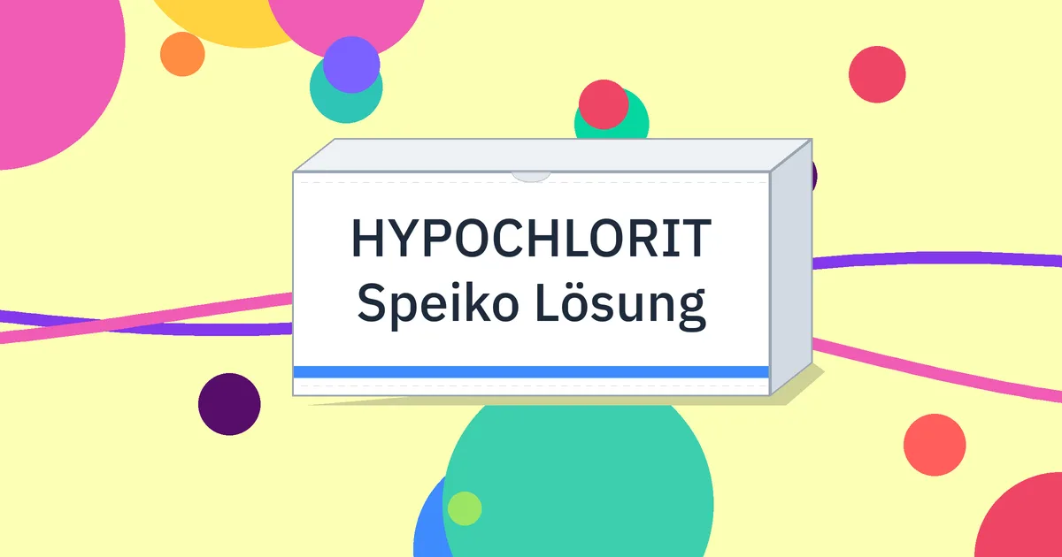 Symbolbild: Packung mit der Aufschrift HYPOCHLORIT Speiko Lösung (PZN 08501701) – Verfügbarkeit und Bezug in Apotheken in Frankfurt am Main