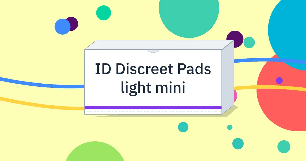 Symbolbild: Packung mit der Aufschrift ID Discreet Pads light mini (PZN 19648778) – Verfügbarkeit und Bezug in Apotheken in Frankfurt am Main