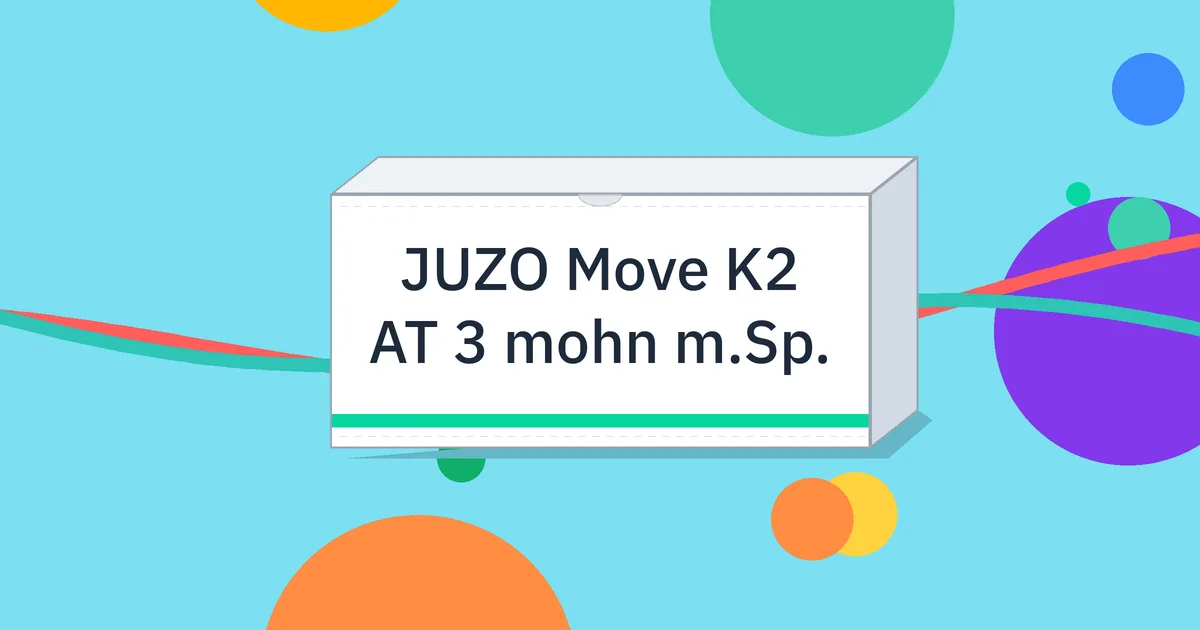 Symbolbild: Packung mit der Aufschrift JUZO Move K2 AT 3 mohn m.Sp. (PZN 20667901) – Verfügbarkeit und Bezug in Apotheken in Frankfurt am Main