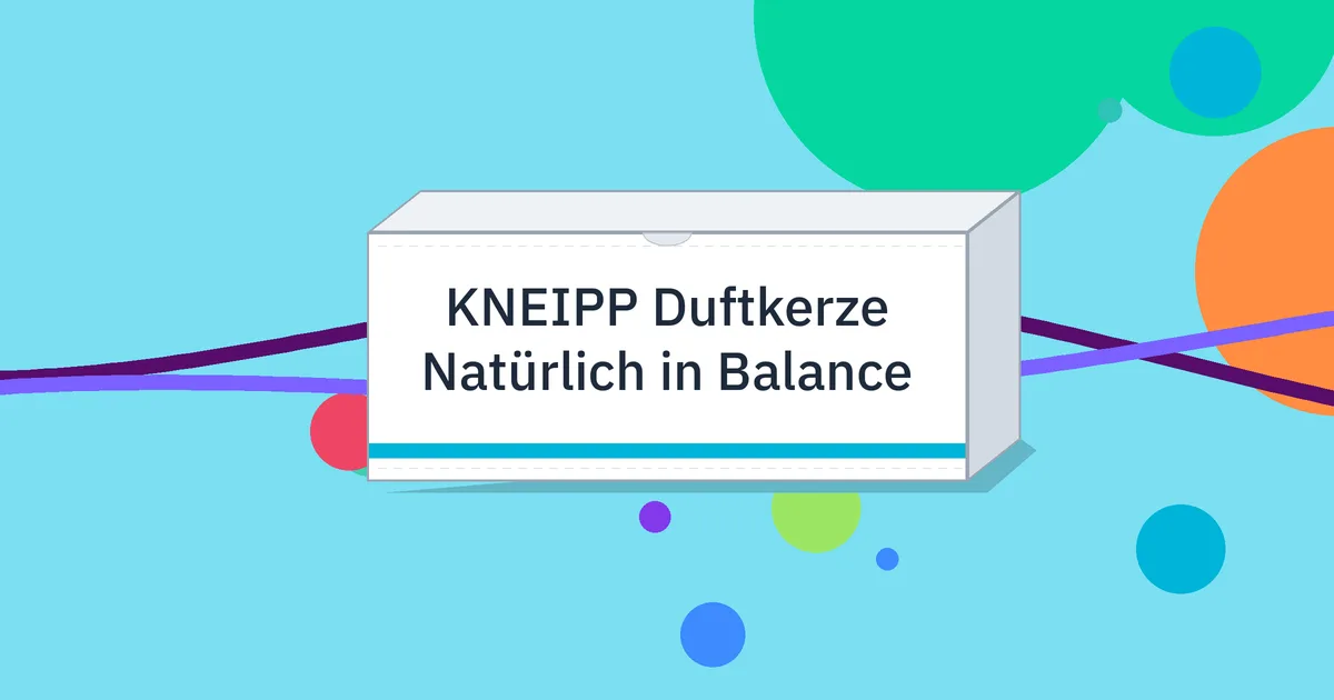 Symbolbild: Packung mit der Aufschrift KNEIPP Duftkerze Natürlich in Balance (PZN 18723584) – Verfügbarkeit und Bezug in Apotheken in Frankfurt am Main