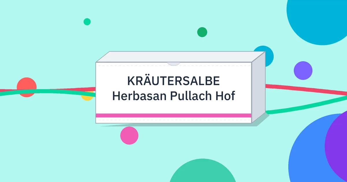Symbolbild: Packung mit der Aufschrift KRÄUTERSALBE Herbasan Pullach Hof (PZN 14263312) – Verfügbarkeit und Bezug in Apotheken in Frankfurt am Main
