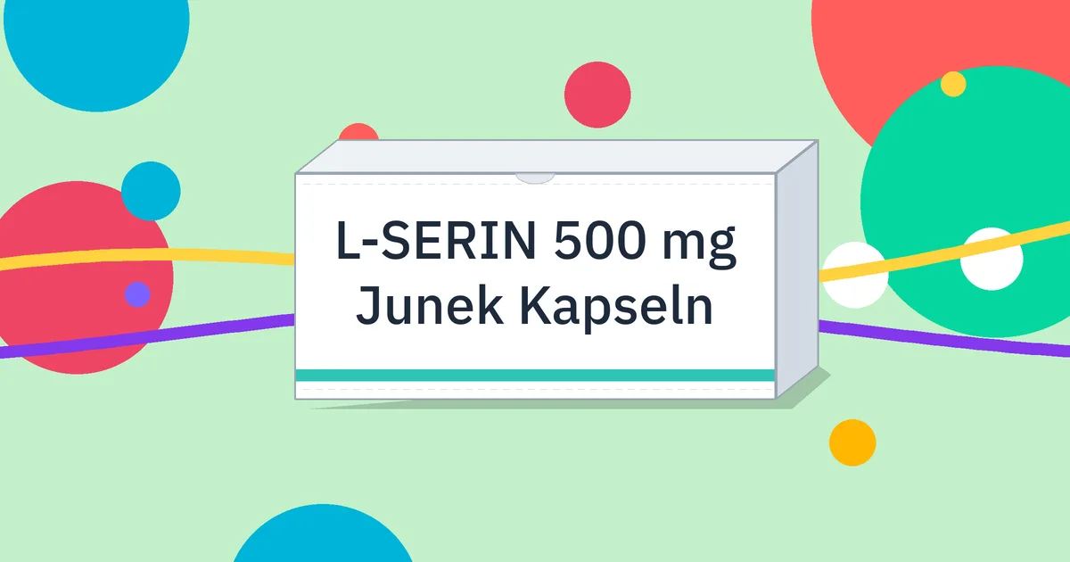 Symbolbild: Packung mit der Aufschrift L-SERIN 500 mg Junek Kapseln (PZN 00131848) – Verfügbarkeit und Bezug in Apotheken in Frankfurt am Main