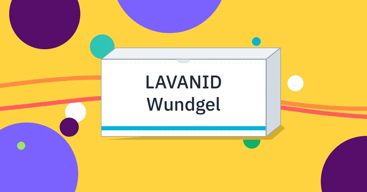Symbolbild: Packung mit der Aufschrift LAVANID Wundgel (PZN 17933090) – Verfügbarkeit und Bezug in Apotheken in Frankfurt am Main