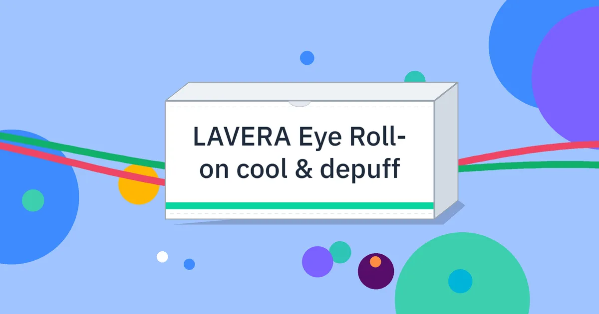 Symbolbild: Packung mit der Aufschrift LAVERA Eye Roll-on cool & depuff (PZN 18306432) – Verfügbarkeit und Bezug in Apotheken in Frankfurt am Main