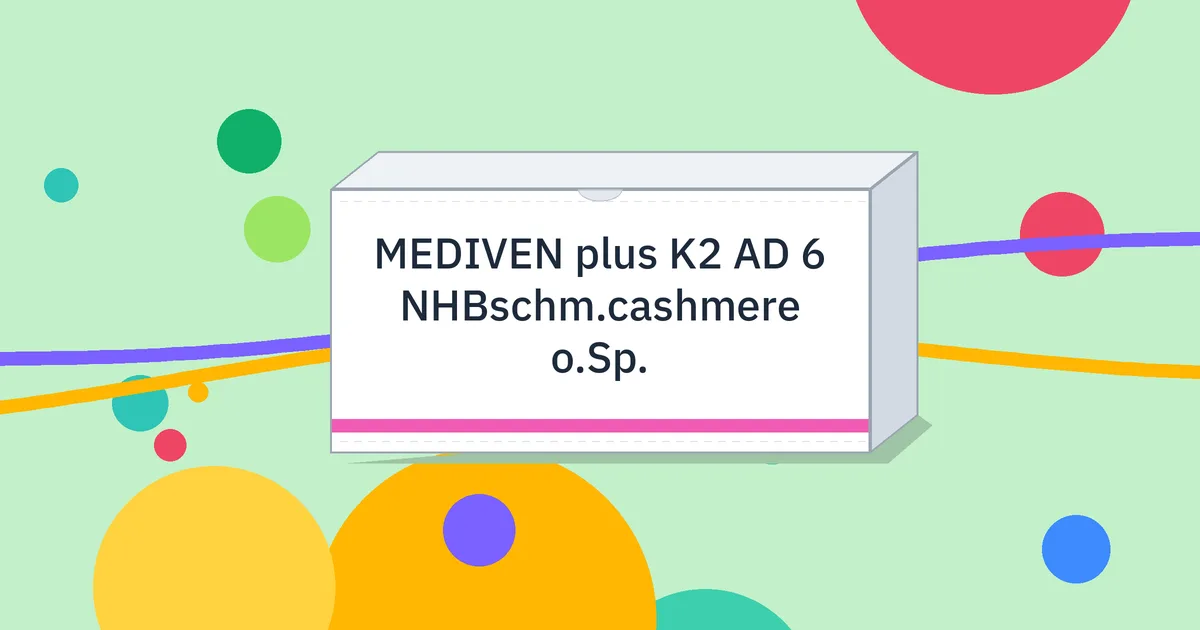 Symbolbild: Packung mit der Aufschrift MEDIVEN plus K2 AD 6 NHBschm.cashmere o.Sp. (PZN 15938048) – Verfügbarkeit und Bezug in Apotheken in Frankfurt am Main