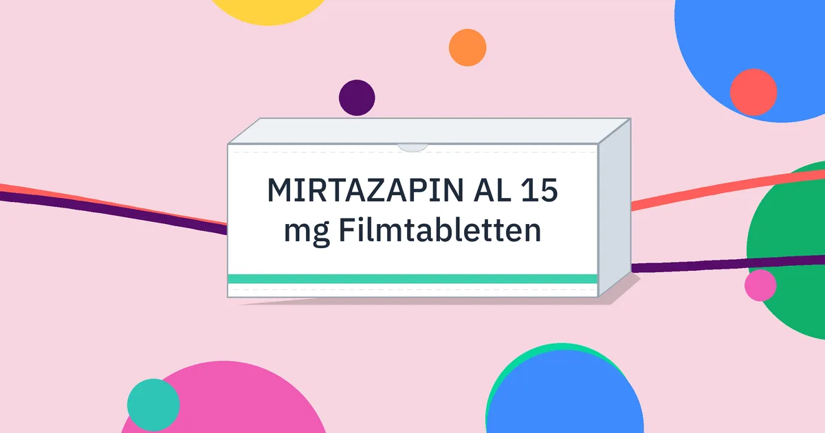 Symbolbild: Packung mit der Aufschrift MIRTAZAPIN AL 15 mg Filmtabletten (PZN 05904812) – Verfügbarkeit und Bezug in Apotheken in Frankfurt am Main