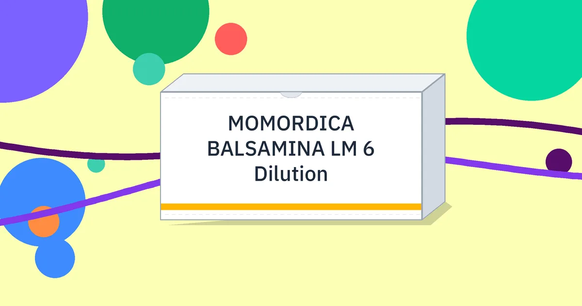 Symbolbild: Packung mit der Aufschrift MOMORDICA BALSAMINA LM 6 Dilution (PZN 13610177) – Verfügbarkeit und Bezug in Apotheken in Frankfurt am Main