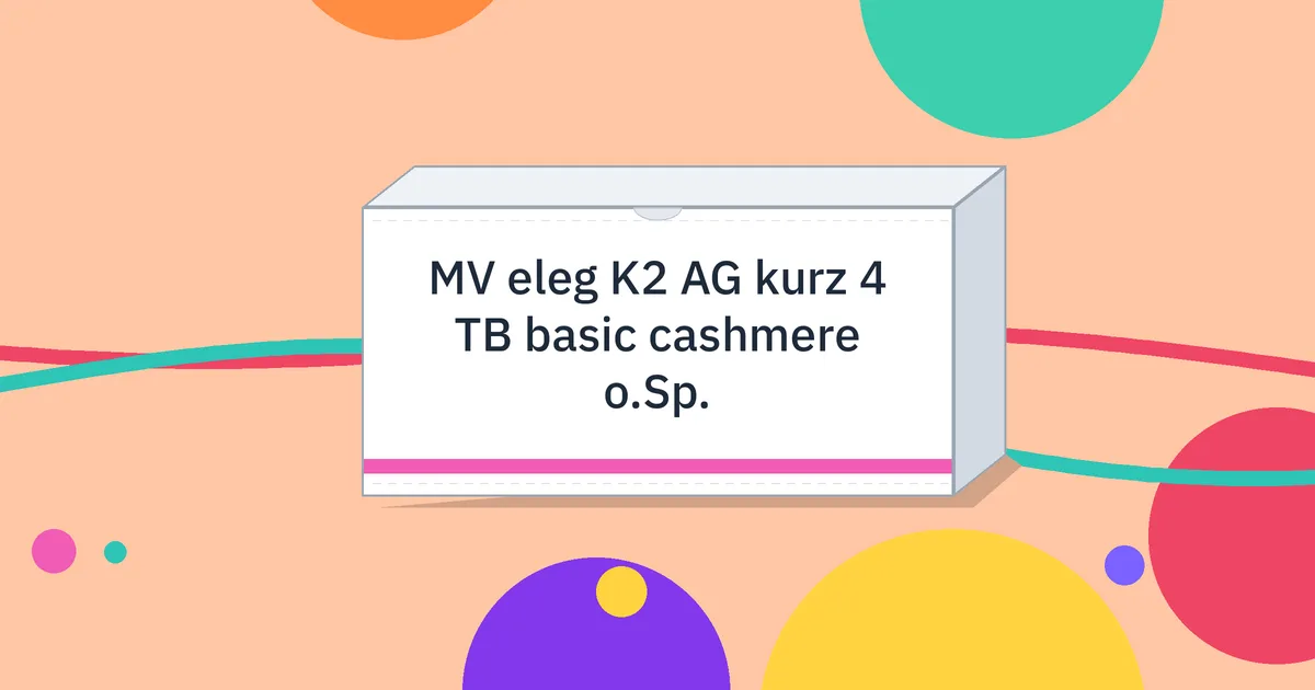 Symbolbild: Packung mit der Aufschrift MV eleg K2 AG kurz 4 TB basic cashmere o.Sp. (PZN 14676557) – Verfügbarkeit und Bezug in Apotheken in Frankfurt am Main