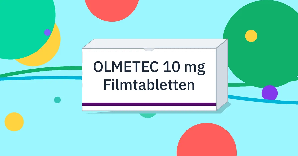 Symbolbild: Packung mit der Aufschrift OLMETEC 10 mg Filmtabletten (PZN 00754242) – Verfügbarkeit und Bezug in Apotheken in Frankfurt am Main