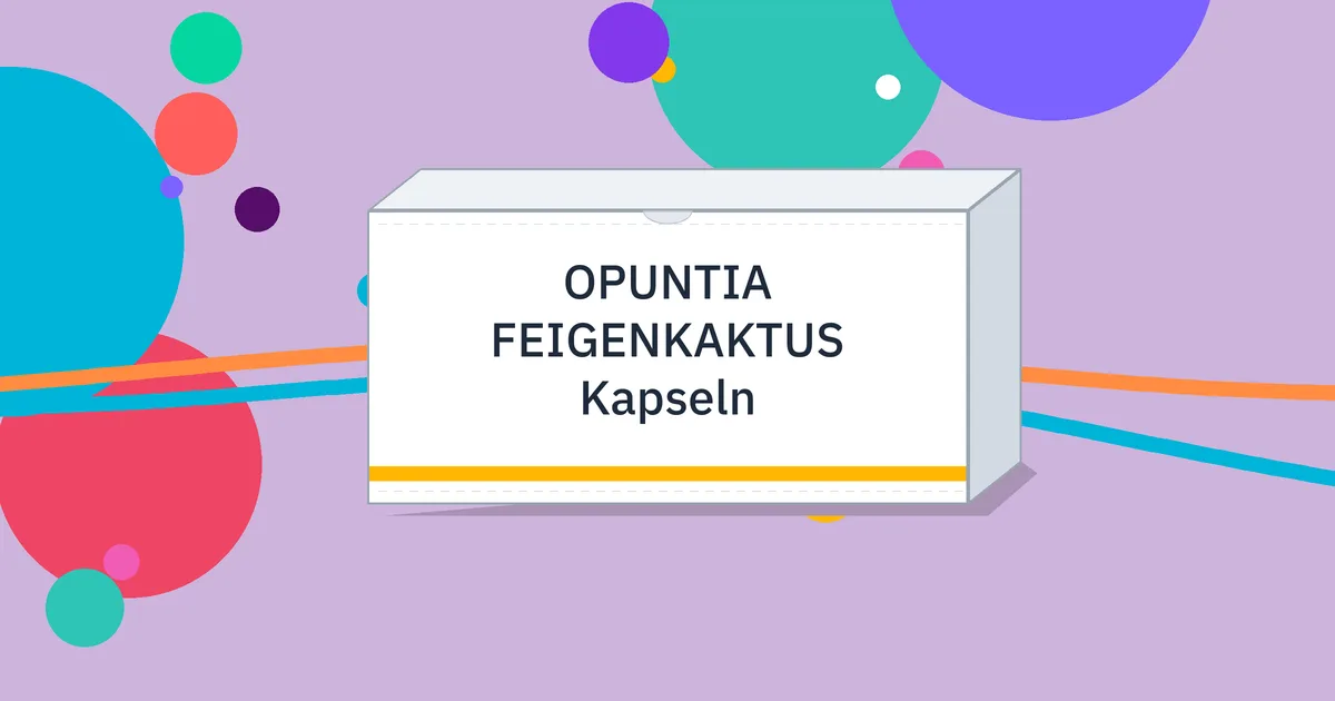 Symbolbild: Packung mit der Aufschrift OPUNTIA FEIGENKAKTUS Kapseln (PZN 07603859) – Verfügbarkeit und Bezug in Apotheken in Frankfurt am Main