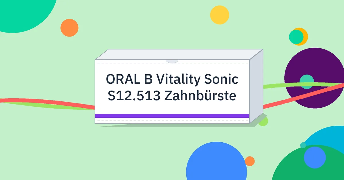 Symbolbild: Packung mit der Aufschrift ORAL B Vitality Sonic S12.513 Zahnbürste (PZN 04889140) – Verfügbarkeit und Bezug in Apotheken in Frankfurt am Main