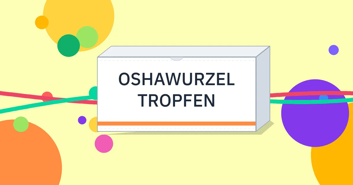 Symbolbild: Packung mit der Aufschrift OSHAWURZEL TROPFEN (PZN 15231165) – Verfügbarkeit und Bezug in Apotheken in Frankfurt am Main