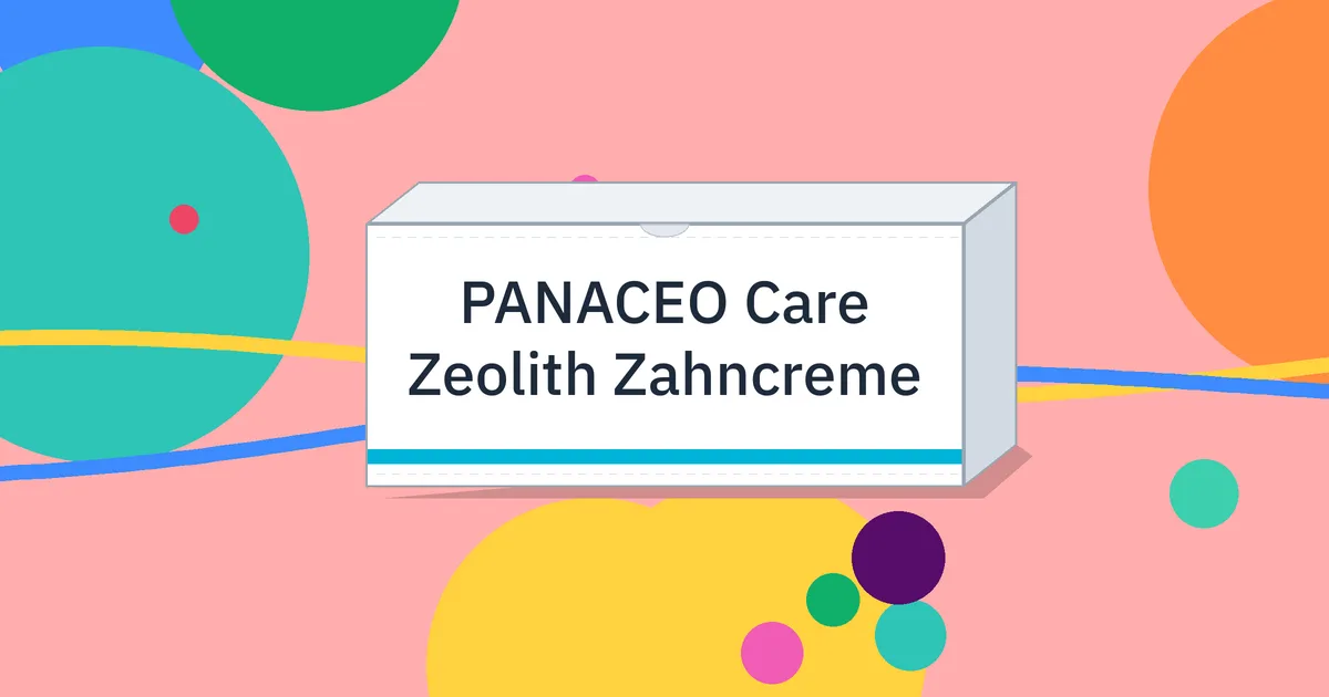 Symbolbild: Packung mit der Aufschrift PANACEO Care Zeolith Zahncreme (PZN 16584724) – Verfügbarkeit und Bezug in Apotheken in Frankfurt am Main