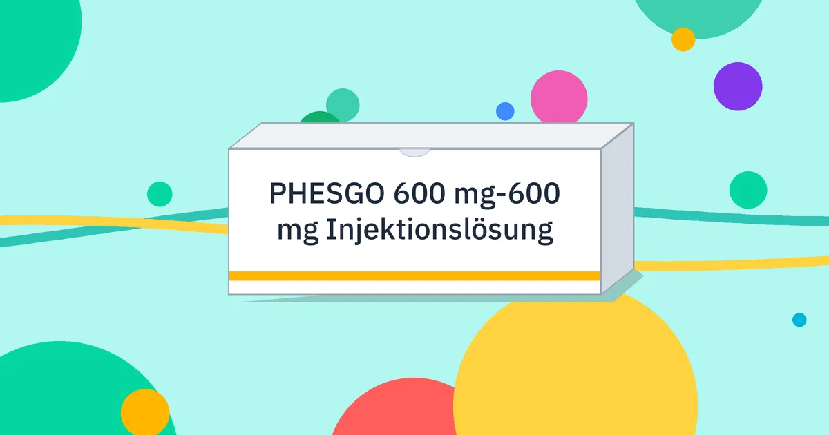 Symbolbild: Packung mit der Aufschrift PHESGO 600 mg-600 mg Injektionslösung (PZN 18814559) – Verfügbarkeit und Bezug in Apotheken in Frankfurt am Main