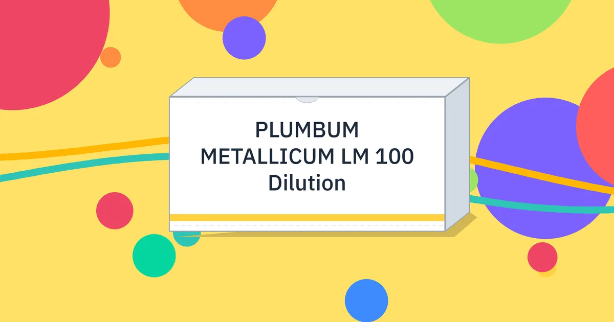 Symbolbild: Packung mit der Aufschrift PLUMBUM METALLICUM LM 100 Dilution (PZN 13041377) – Verfügbarkeit und Bezug in Apotheken in Frankfurt am Main