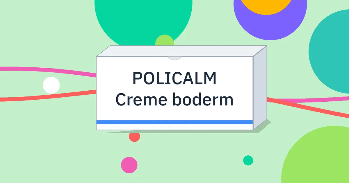 Symbolbild: Packung mit der Aufschrift POLICALM Creme boderm (PZN 10918874) – Verfügbarkeit und Bezug in Apotheken in Frankfurt am Main