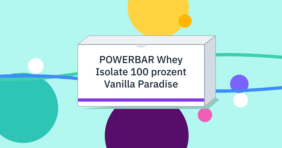Symbolbild: Packung mit der Aufschrift POWERBAR Whey Isolate 100 prozent Vanilla Paradise (PZN 15531588) – Verfügbarkeit und Bezug in Apotheken in Frankfurt am Main