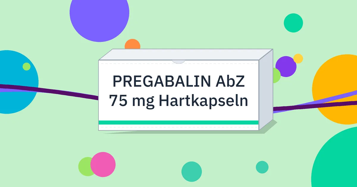 Symbolbild: Packung mit der Aufschrift PREGABALIN AbZ 75 mg Hartkapseln (PZN 10326984) – Verfügbarkeit und Bezug in Apotheken in Frankfurt am Main